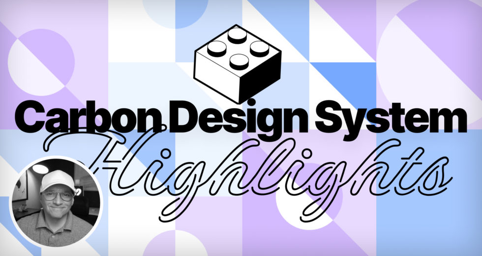 Carbon Design System: Icons, Pictograms, Motion, Components