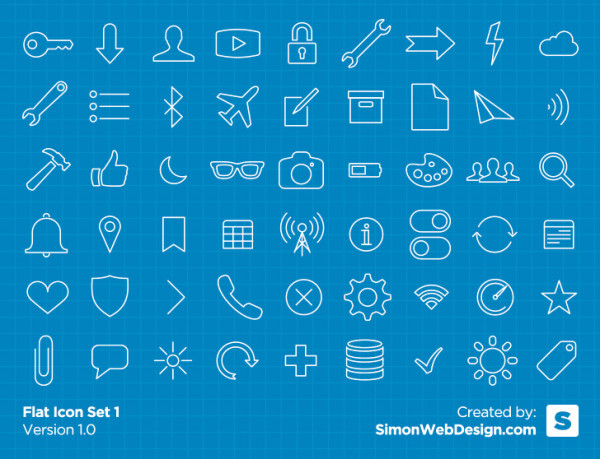 Flat Icons - Simon Web Design - Simon Urbina
