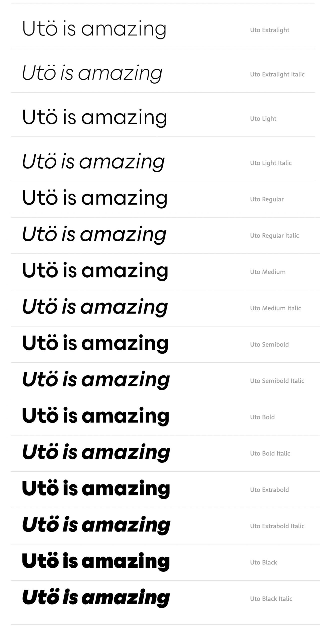 Utö Font - Simon Web Design - Simon Urbina